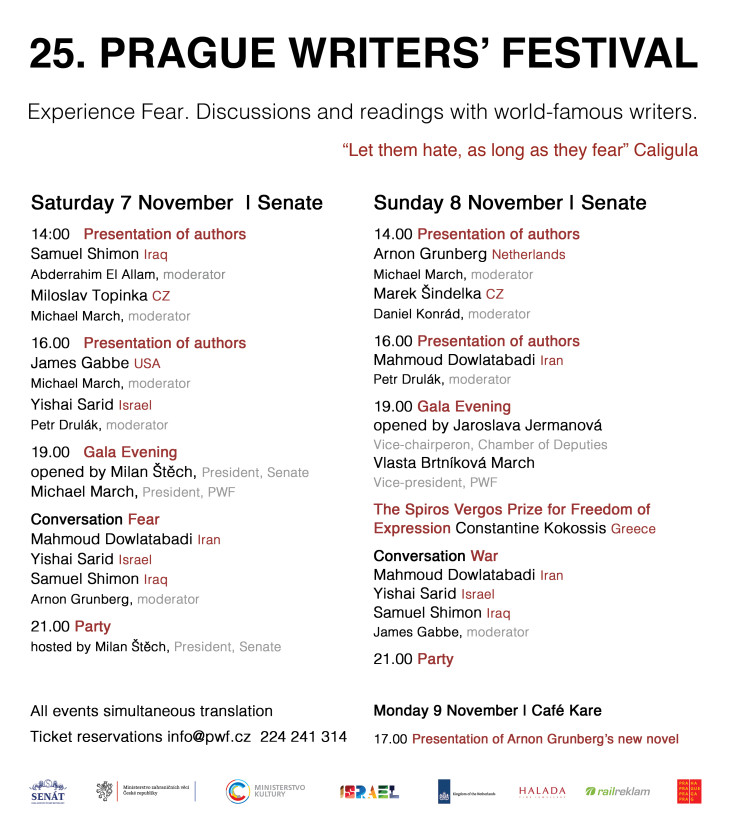 Twenty-Fifth Anniversary of Prague Writers’ Festival – Czech & Slovak ...