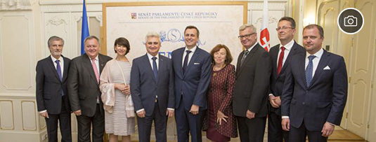 The Chairmen of Slovak and Polish Parliaments at the Czech Senate ...